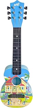 Amazon.com: Bluey 21" Kids Guitar - Small Plastic Portable Learn to ...