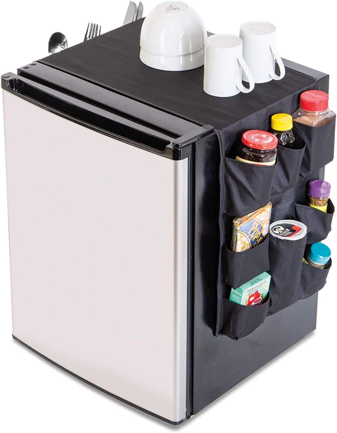 Amazon.com: Smart Design Mini Fridge Organizer with 12 Pockets ...