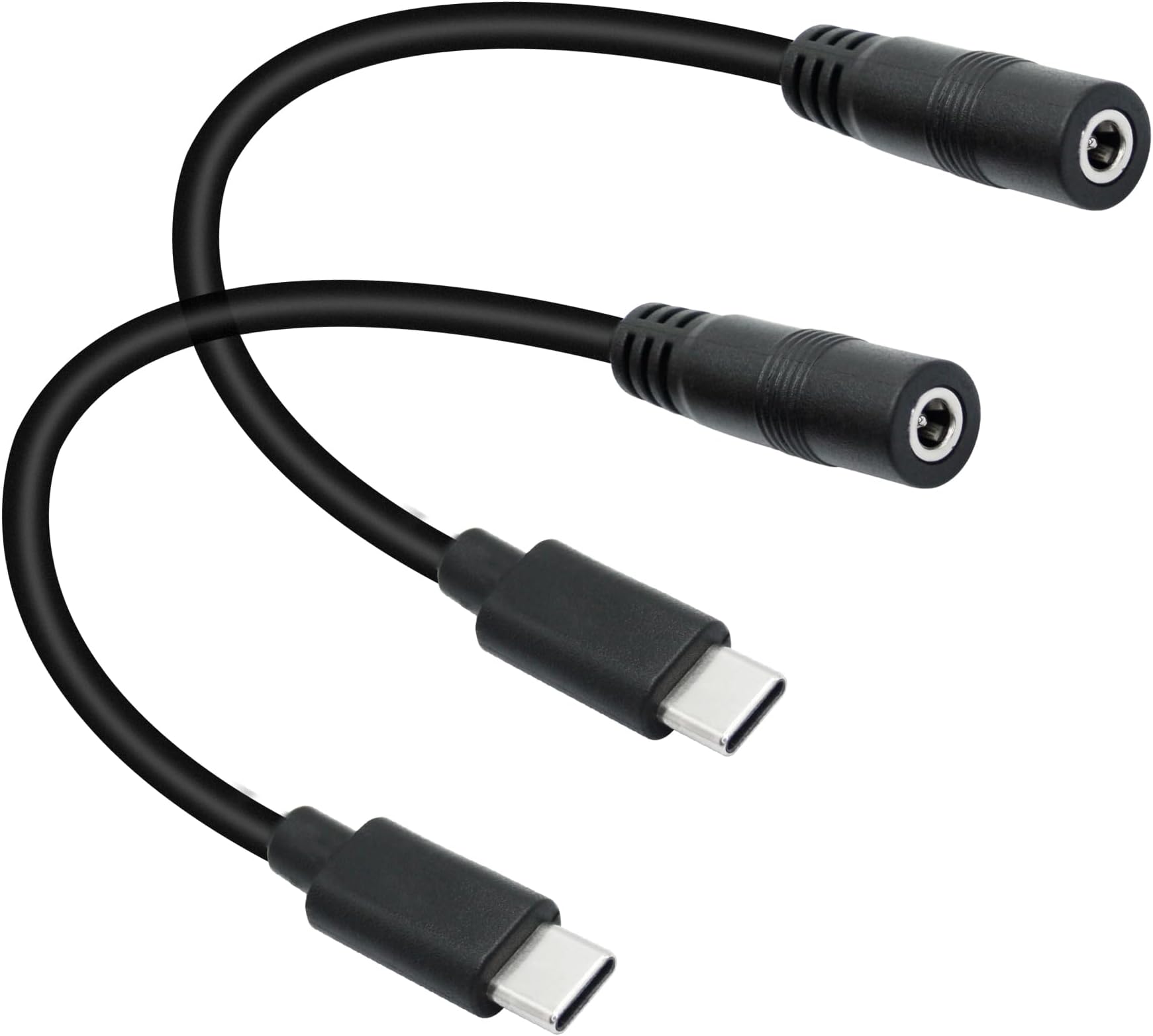 Amazon.com: Short DC 3.5mm x 1.35mm to USB C Power Cord 6inch, DC 35135 ...