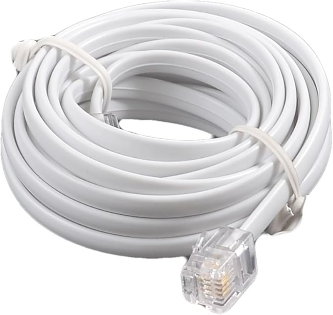 sourcing map Telephone Adapter Cable Male to Male RJ11 Plug, 10Ft Long ...