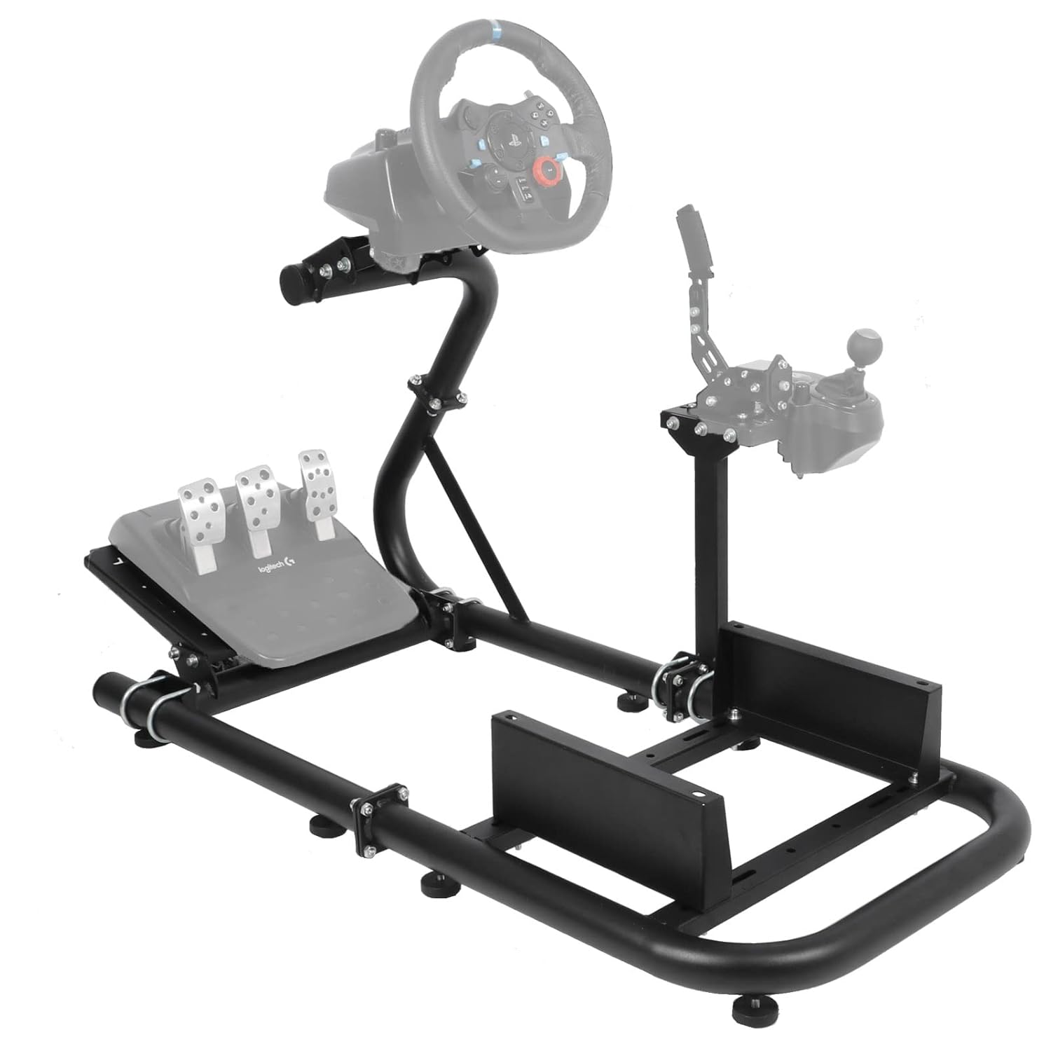 Amazon.com: Marada Racing Simulator Frame Adjustable Wheel Stand Round ...
