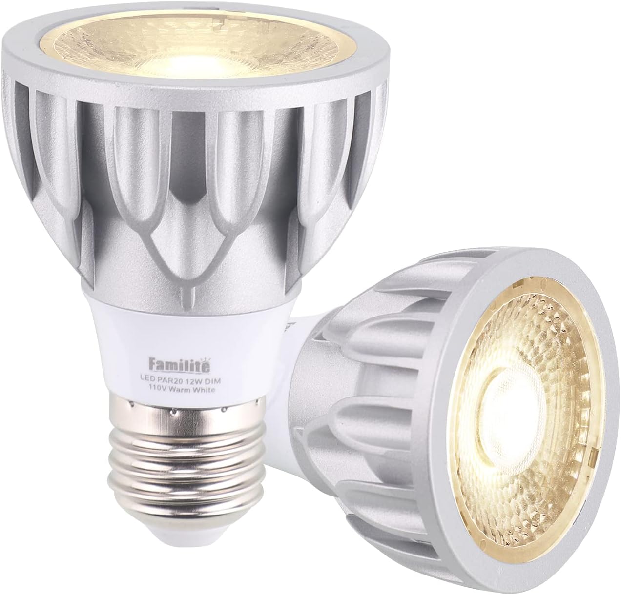 PAR20 LED Light Bulbs COB Spotlight(4 Pack) 10W AC85-265V 3000K Warm ...