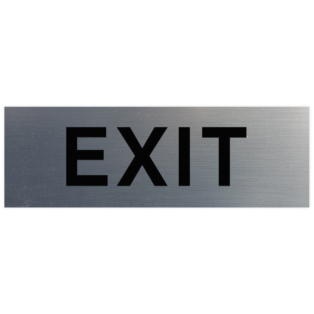 Amazon.com: All Quality Basic Exit Wall or Door Sign - Simple & Clear ...