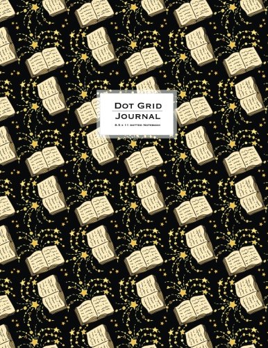 Dot Grid Journal - Dotted Notebook, 8.5 x 11 - Magic Books on Black ...