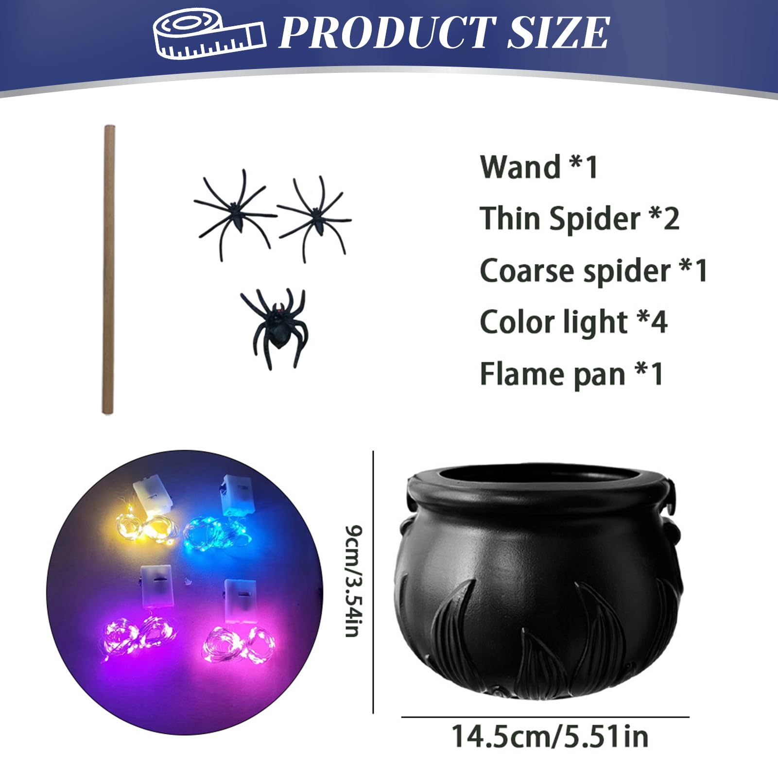 Extra Large Outdoor HALLOWEEN DECORATIONS DIY Bubbling Cauldron Set ...