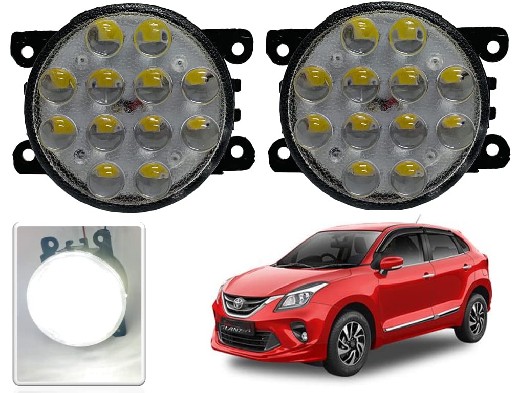 AUTOFASTERS Car 12 LED Fog Light For Swift, Ritz, Swift Dzire, Baleno ...