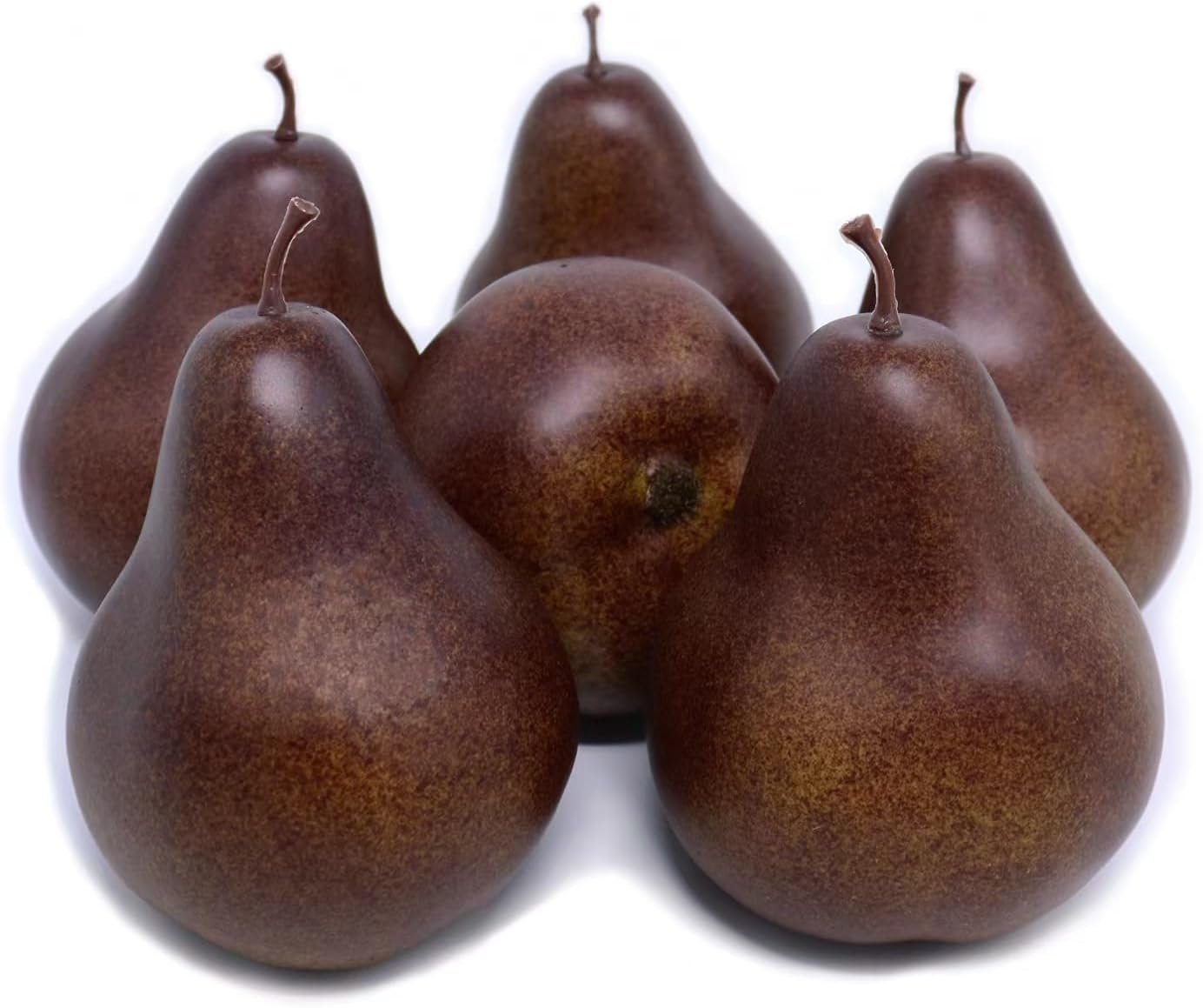 Amazon.com: Emivery 4Pcs Fake Brown Pears, Lifelike Simulation Brown ...
