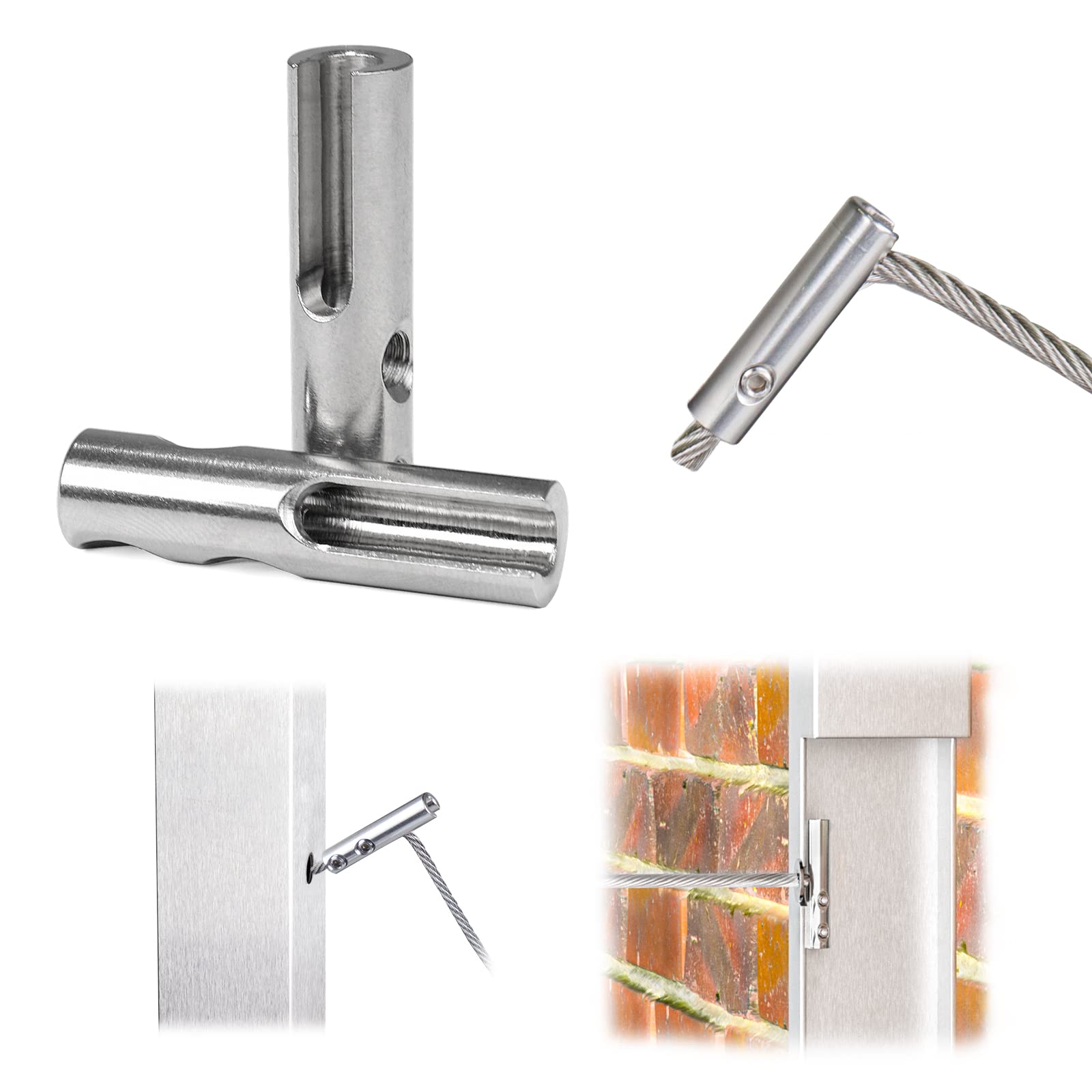 Buy Muzata 20Pack 3/16" Invisible Cable Railing Kit Swageless Toggle ...