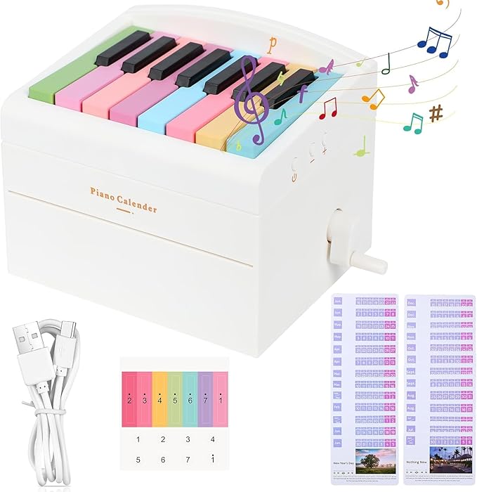 Amazon.com : Piano Calendar 2026, Playable Piano Desk Calendar, Mini ...