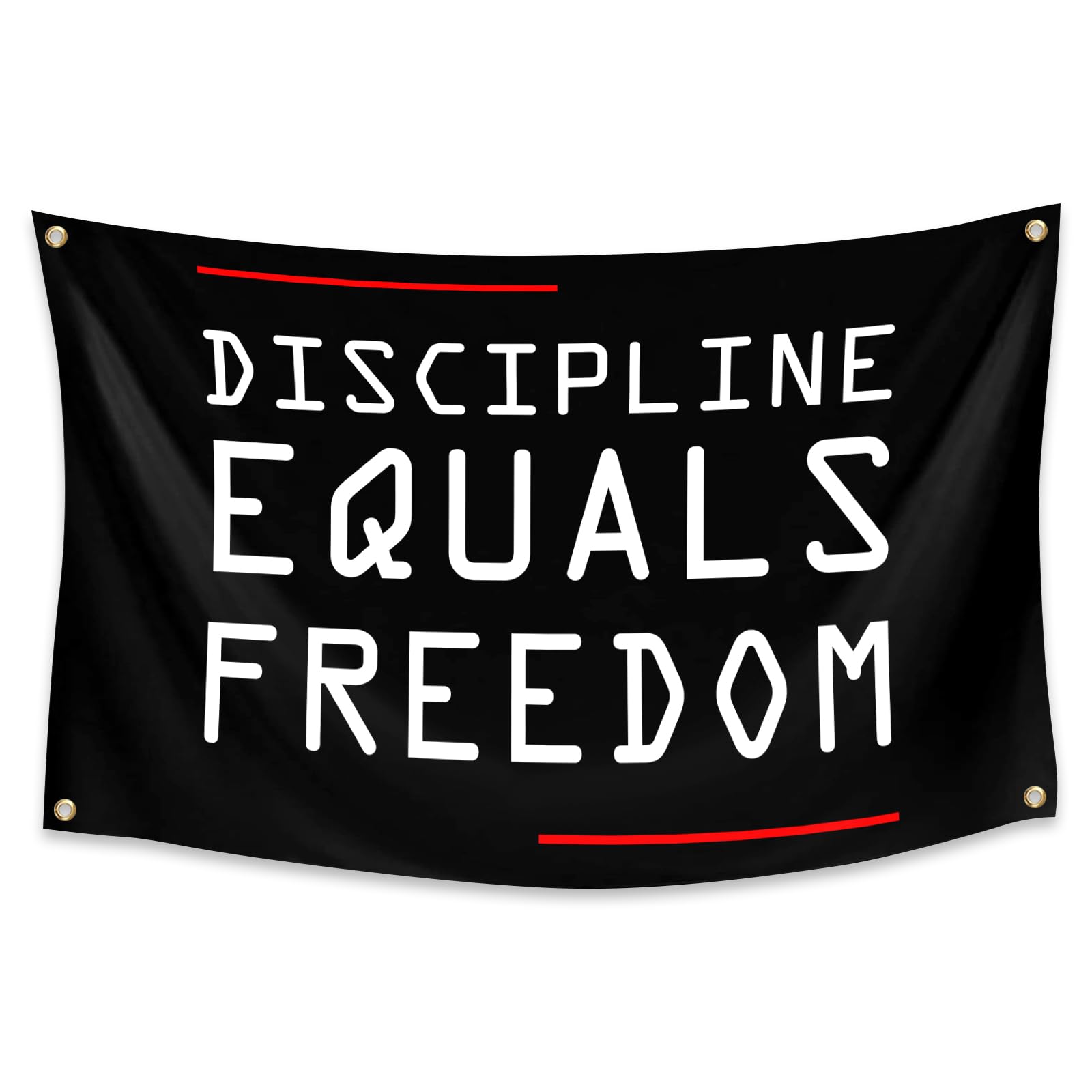 Amazon.com : Discipline Equals Freedom Flag 3x5 FT Motivational Fitness ...