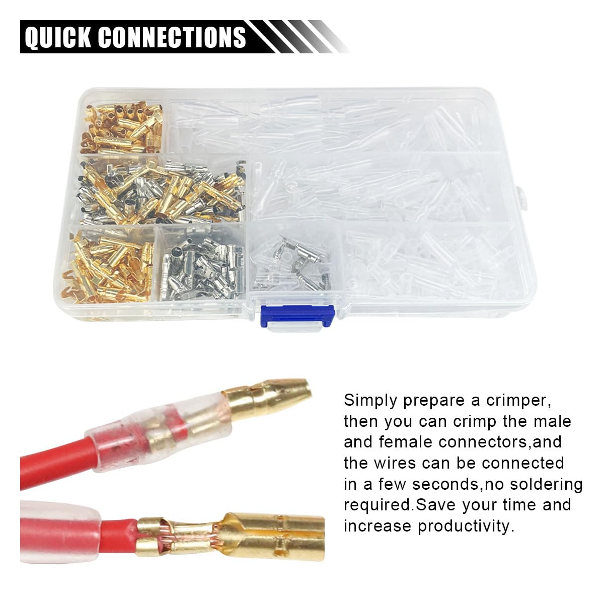 Automotive Bullet Connectors SAE Style 2 Way Bullet Connector (Pro#