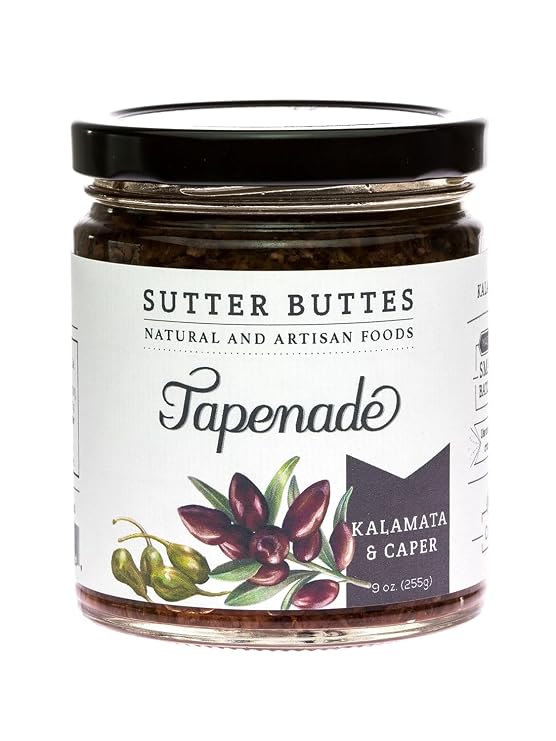 Amazon.com : Sutter Buttes Olive Tapenade Spread - 9 oz. Jar (Kalamata ...