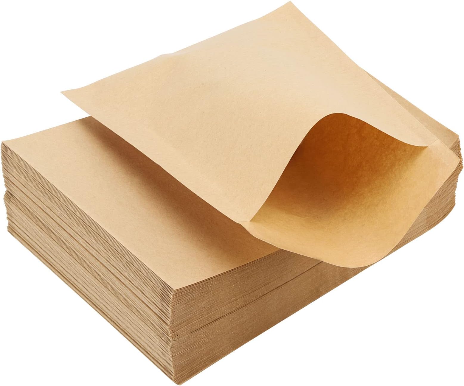 Amazon.com: 200 Pcs Kraft Paper Cookies Bags - Unbleached Small Paper ...