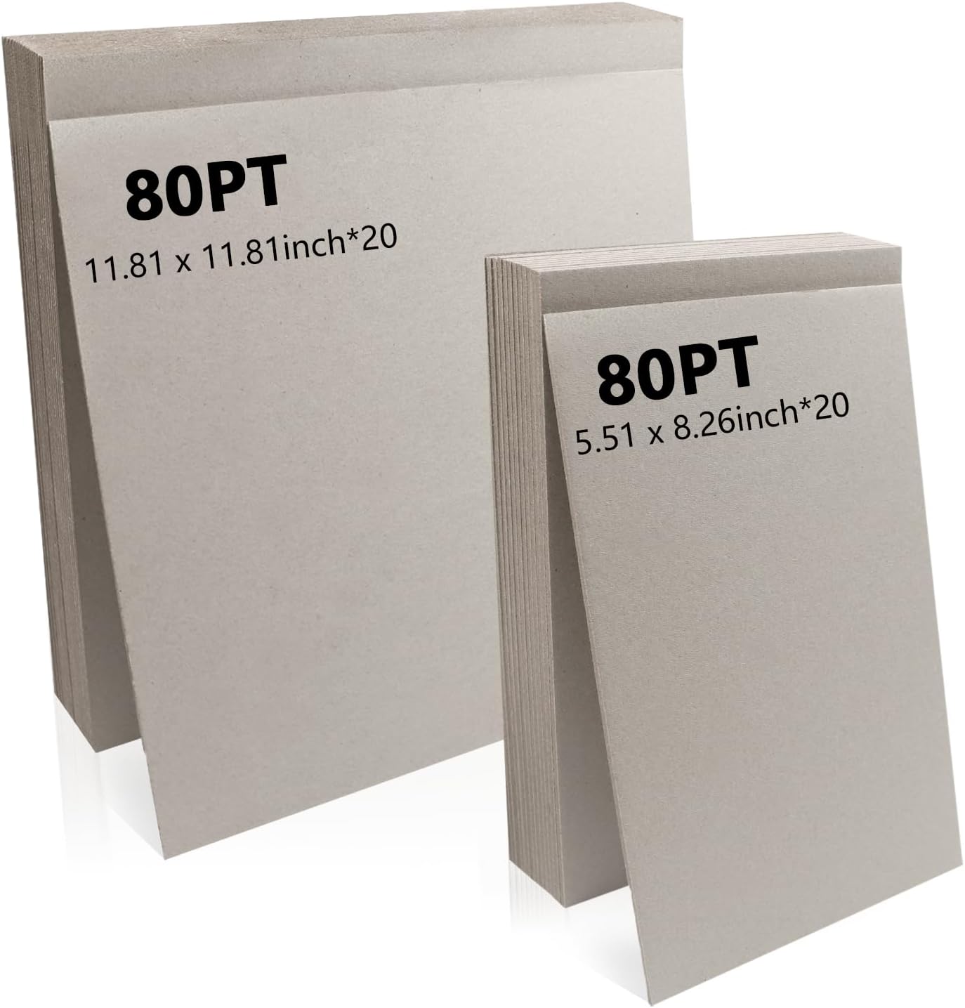 Amazon.com : 40 Pcs Book Board, 80PT 0.086" Thick Binders Board ...