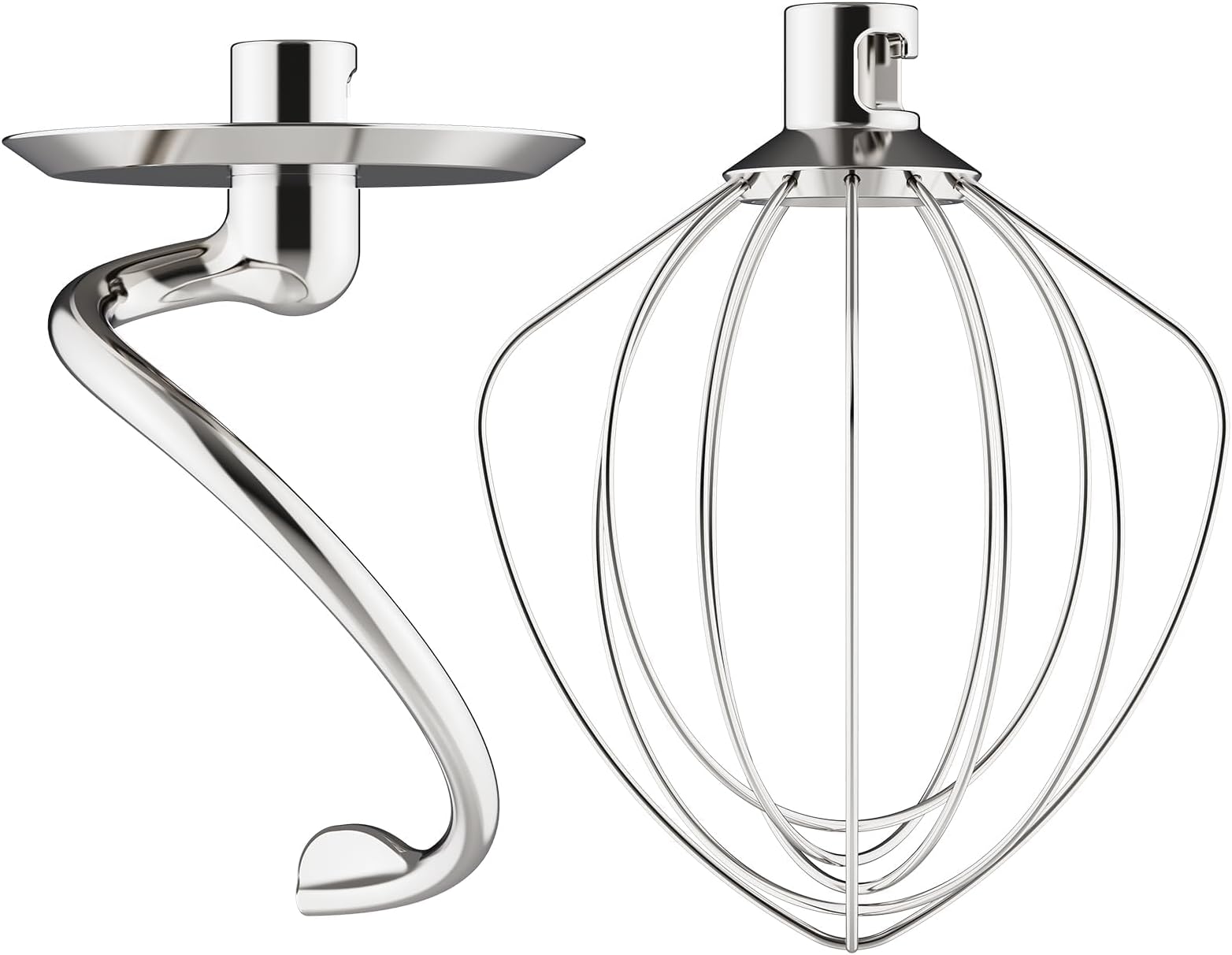 Amazon.com: IAGREEA Stainless Steel 3 Piece Kit - Dough Hook, Flat ...