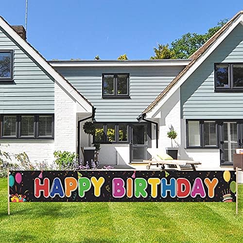Amazon.com : Happy Birthday Party Yard Sign Colorful Birthday Garden ...