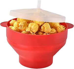 Amazon.com: Microwave Popcorn Poppers, Colla-psible Popcorn Bowl ...