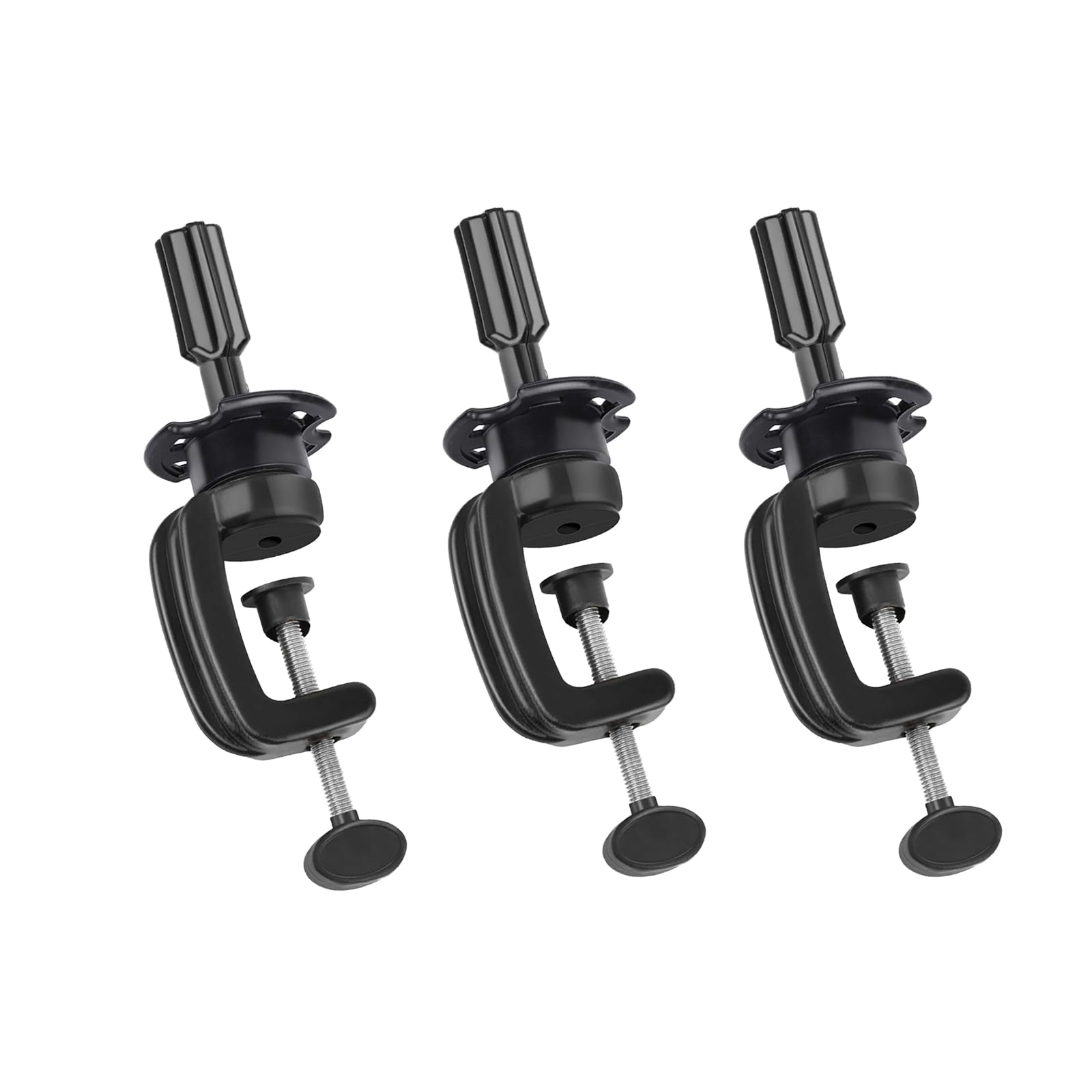 Amazon.com: Wig Stand Mannequin Head Holder 3 Pack Black Cosmetology ...