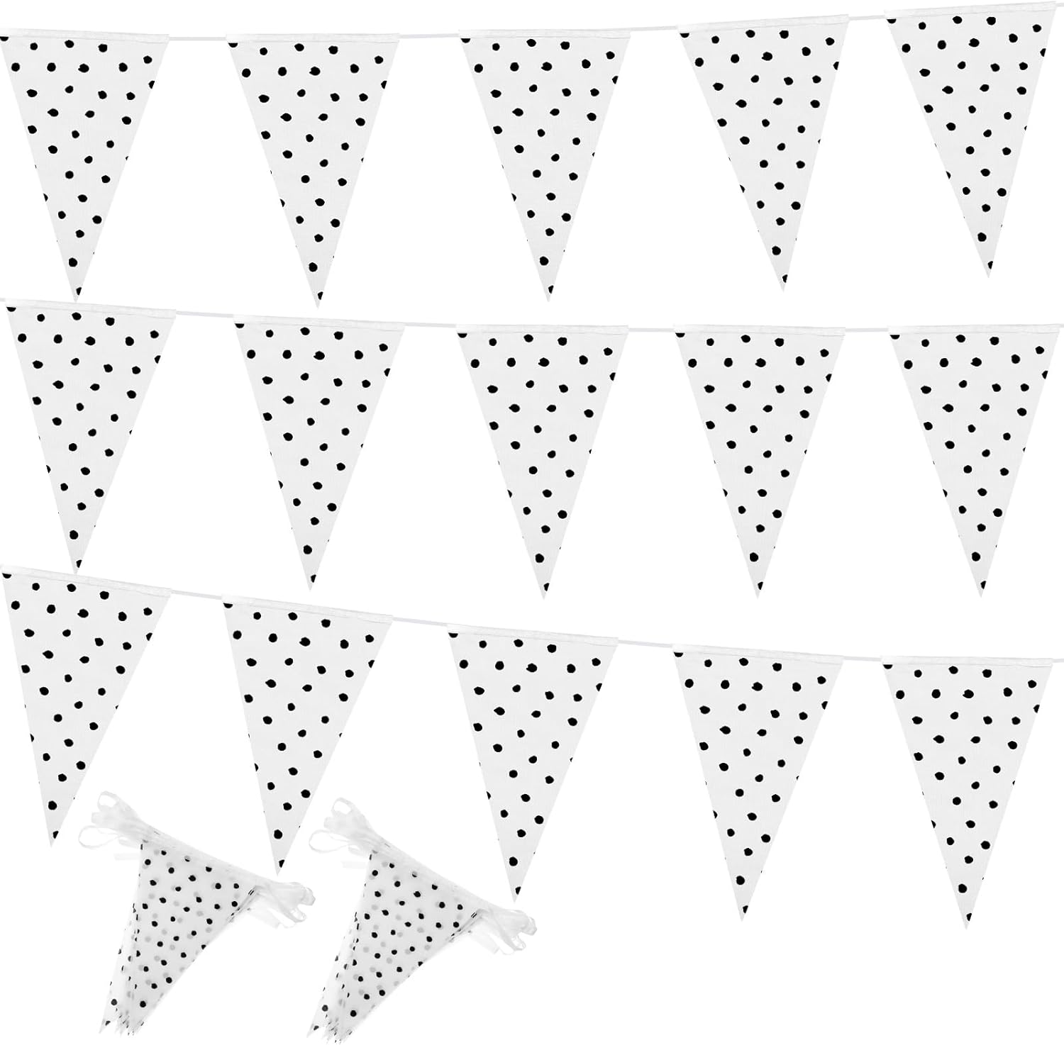 Amazon.com: Mindsoft 131 ft Black and White Polka Dots Classroom Decor ...
