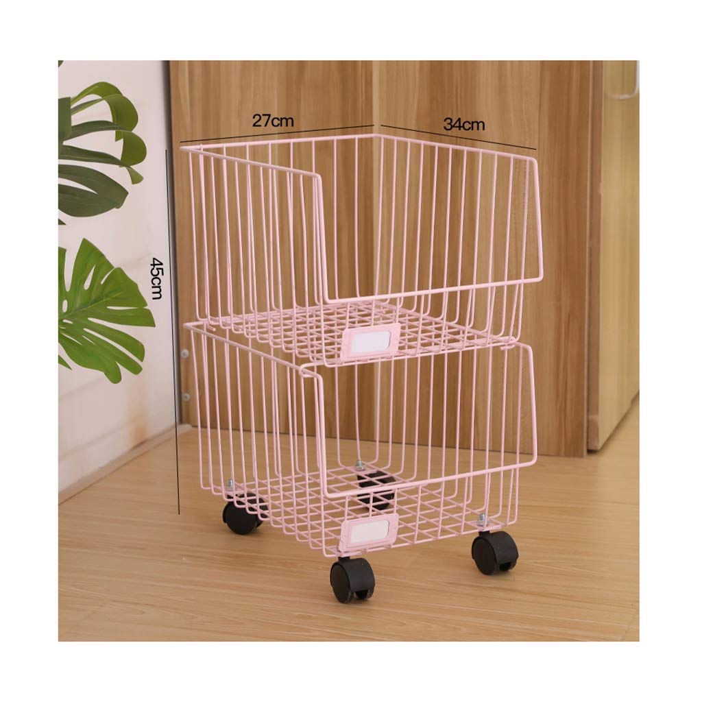 Ledge Kitchen Storage Trolleys Removable Rolling Cart Tower Rack ...