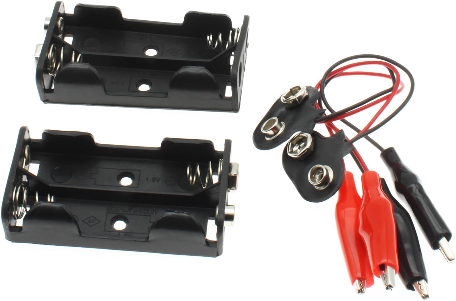 Amazon.com: SDTC Tech 4-Pack 1/2/3/4 x AA Battery Holder with Wire ...