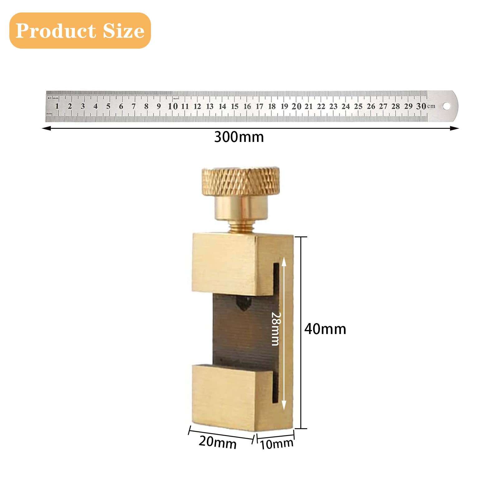 Brass Steel Ruler, Positioning Block, Marking Ruler Brass, Metal ...