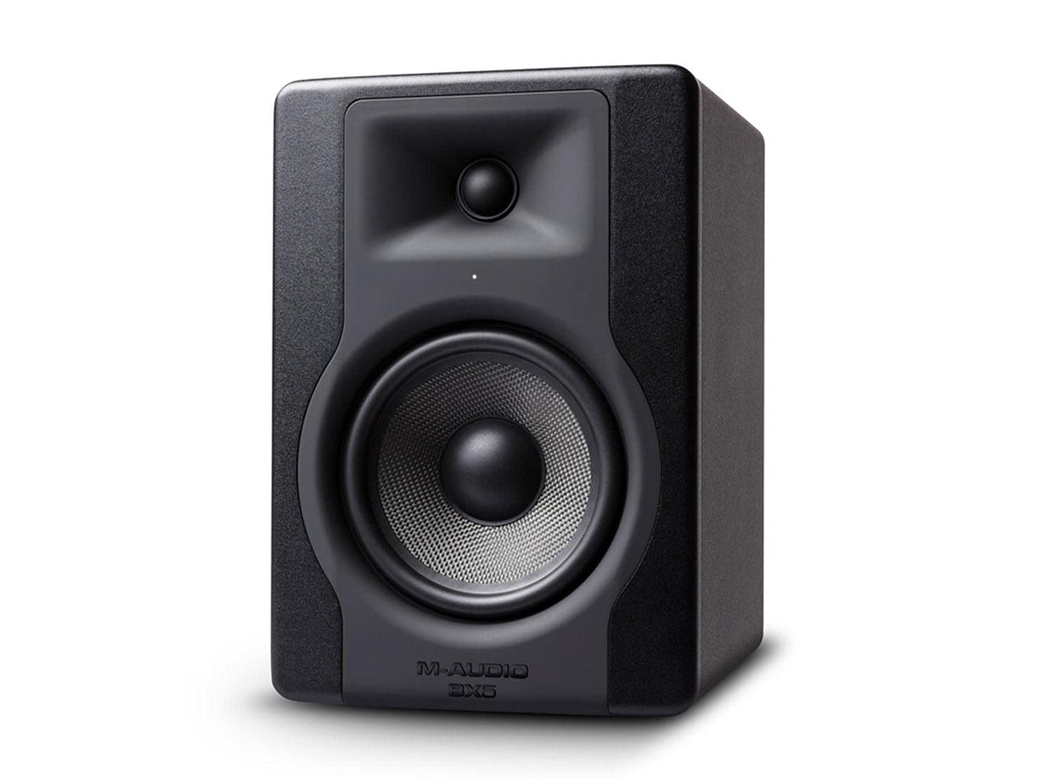M-Audio BX5 - 5 inch Studio Monitor Speaker for Music Production & Mixing with Acoustic Space ...