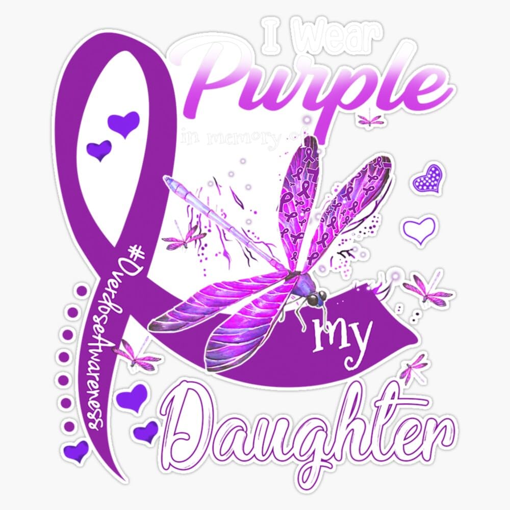 Amazon.com: I Wear Purple in Memory for My Daughter Overdose Awareness ...