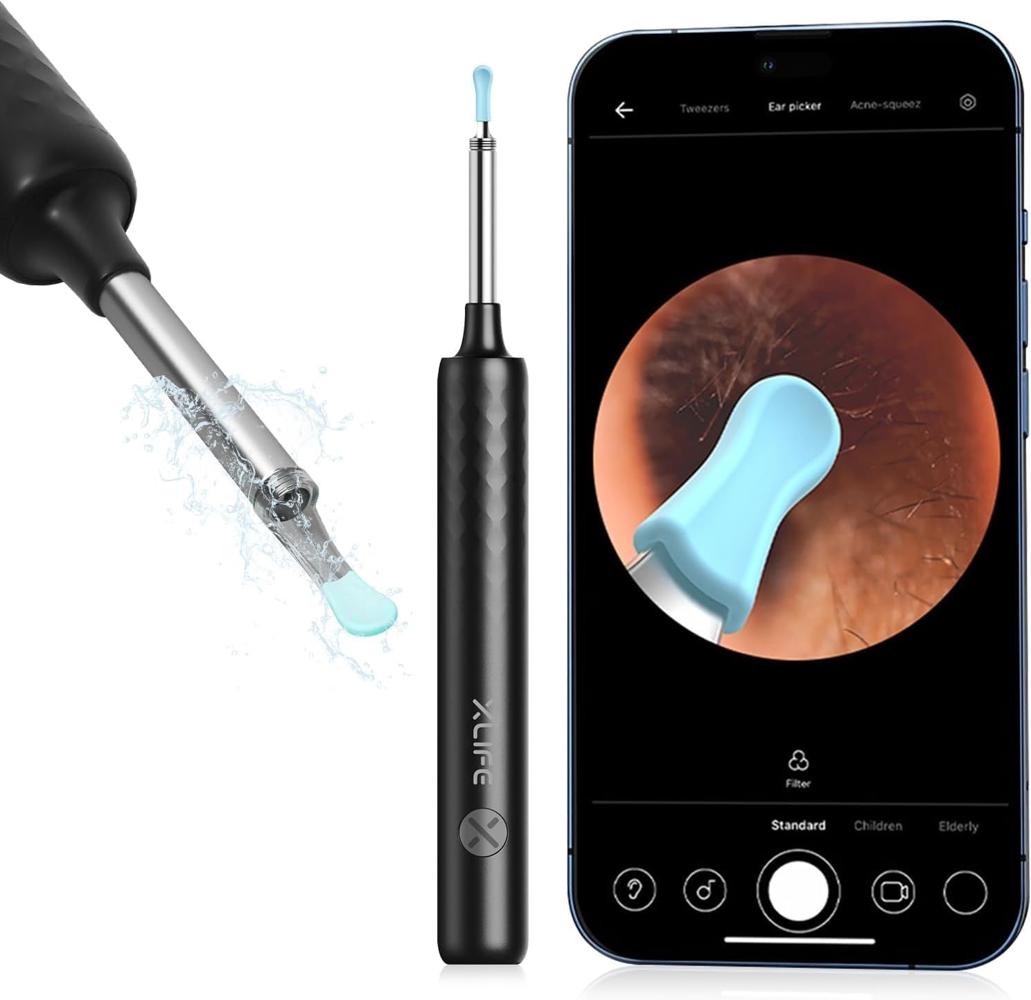 Amazon.com: Ear Wax Removal with Camera,with 6 PCS Ear Wax Removal Set ...