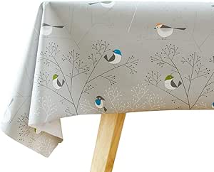 Amazon.com: TruDelve Heavy Duty Vinyl Table Cloth Plastic Tablecloth ...