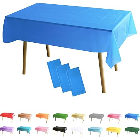 3Pack Dark Blue Table Cloth Party Disposable Tablecloths Table Covers ...