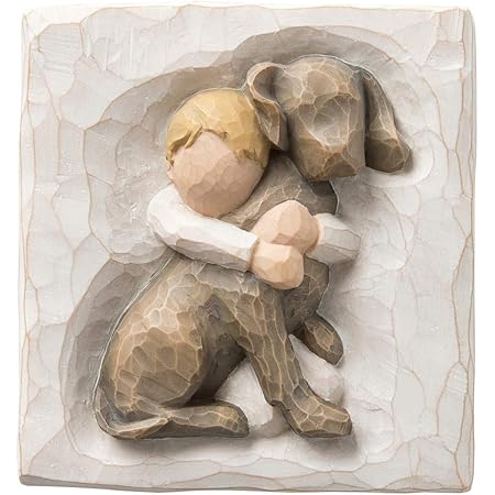 Amazon.com: Willow Tree Hug Plaque, Sculpted Hand-Painted bas Relief ...