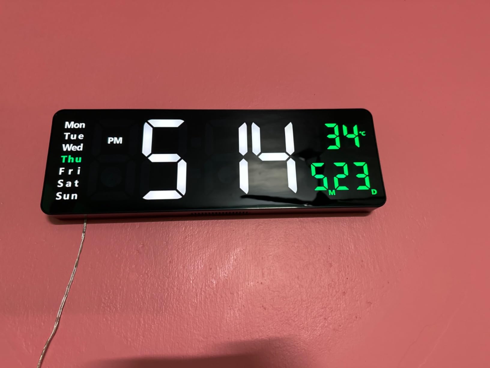 Buy Digital Clock, Digital Wall Clock for Living Room Decor, Desk Alarm ...