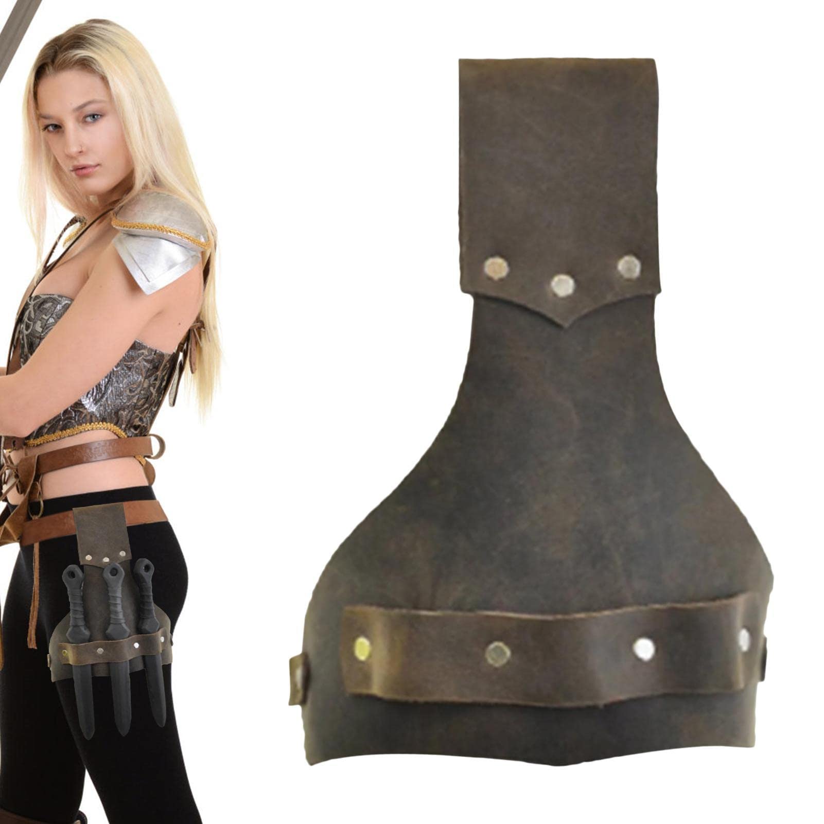 Amesor Daggers Scabbard Frog Medieval Pu Leather Frog Holder Rapier ...