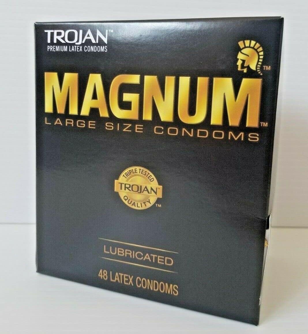 Amazon.com: Trojan Magnum Large Size Lubricated Condoms 48 Pouches of 1 ...