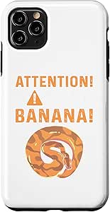 Amazon.com: iPhone 11 Pro Max Attention! Danger Banana. Royal Python ...