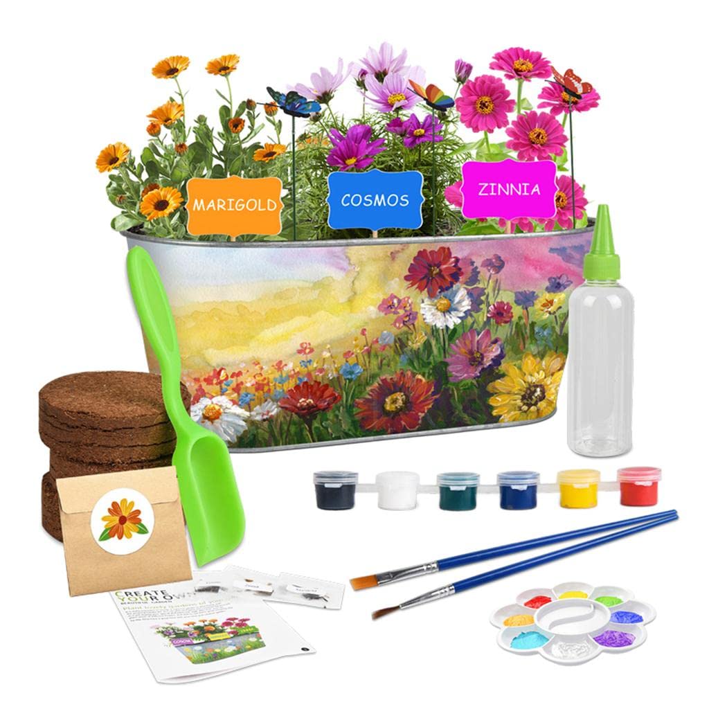 MYADDICTION Planting Growing Kit Gardening Plant Crafts Flower Garden ...
