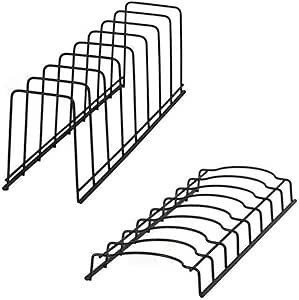 Plate Rack for Cupboard,Dish Racks 2PCS/Set Stainless Steel Plate and ...