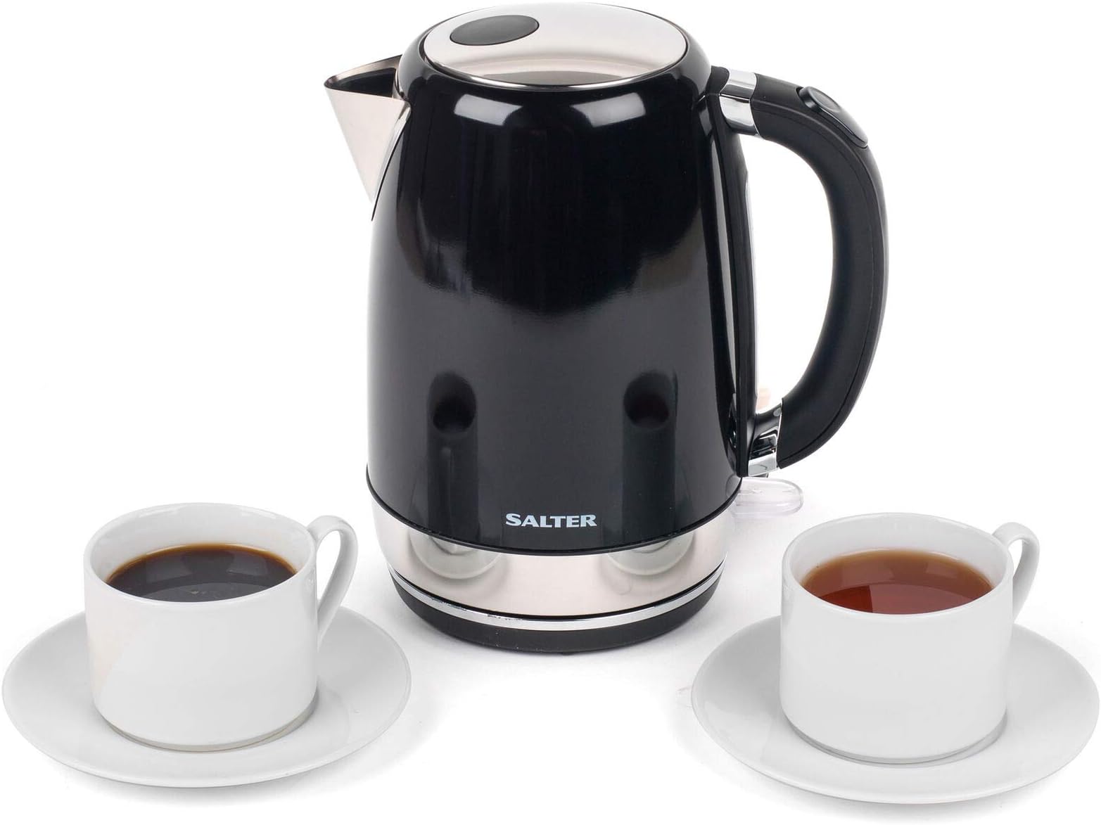 Salter EK3491BLACK Riga Kettle with 3 kW Power, 1.7 L, Black : Amazon ...