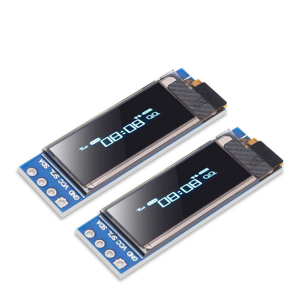 6PCS 0.91 OLED I2C Display Module IIC 0.91 inch I2C LED DC Display ...