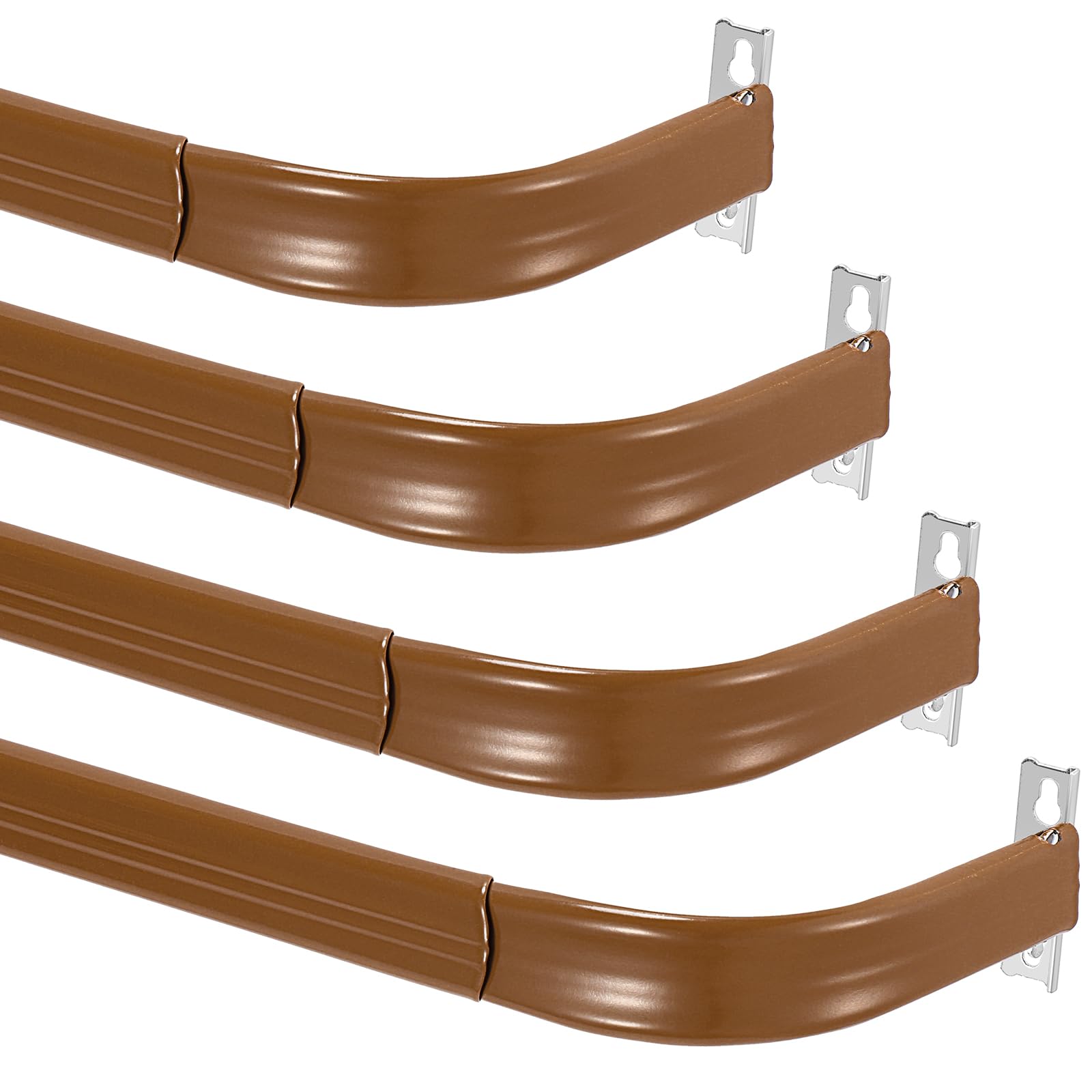 Amazon.com: Wesiti 4 Packs Curtain Single Rods for Windows Adjustable ...