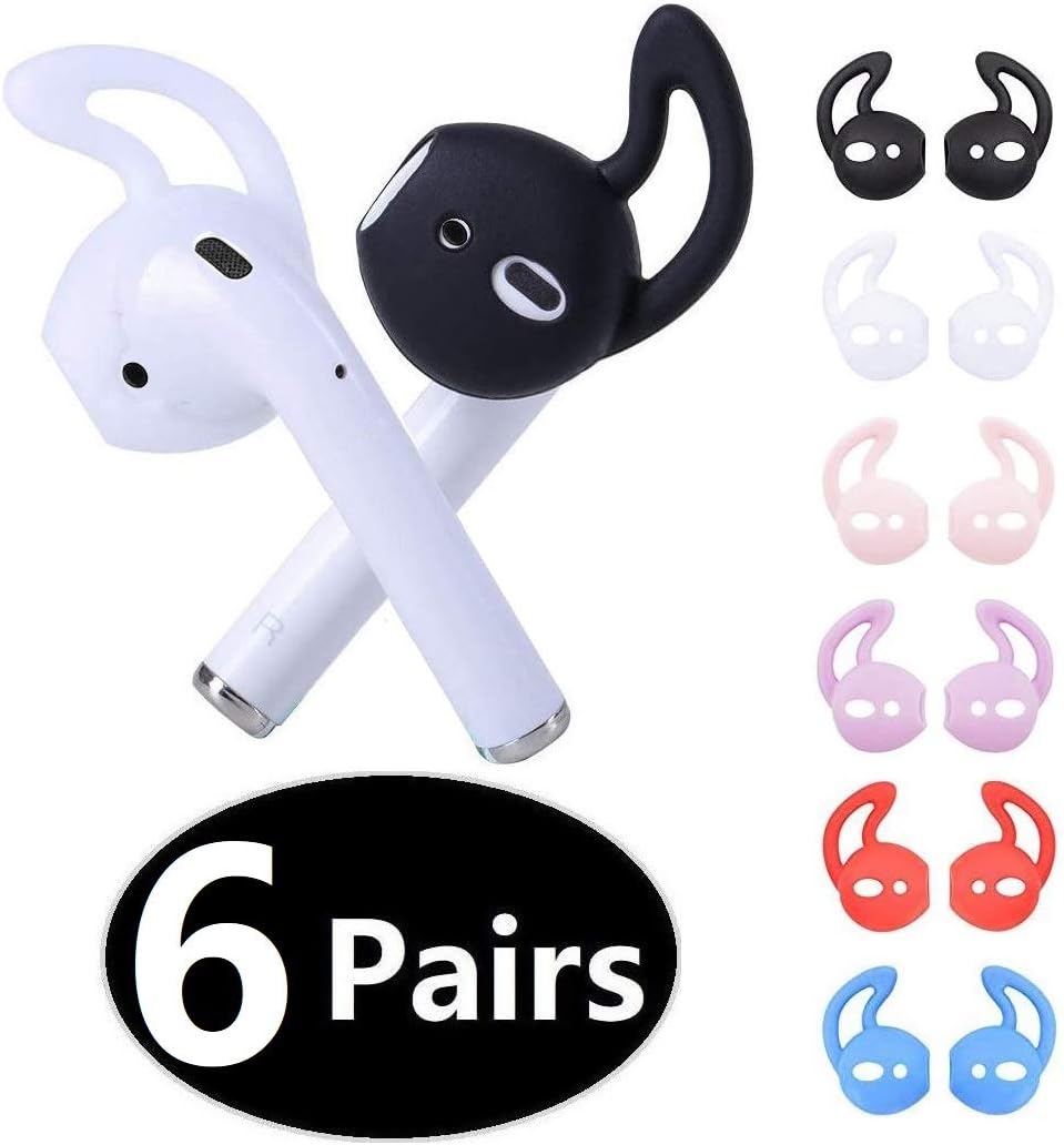Amazon.com: 4 Pairs Silicone Ear Bud Replacement Tips - Apple Airpod ...