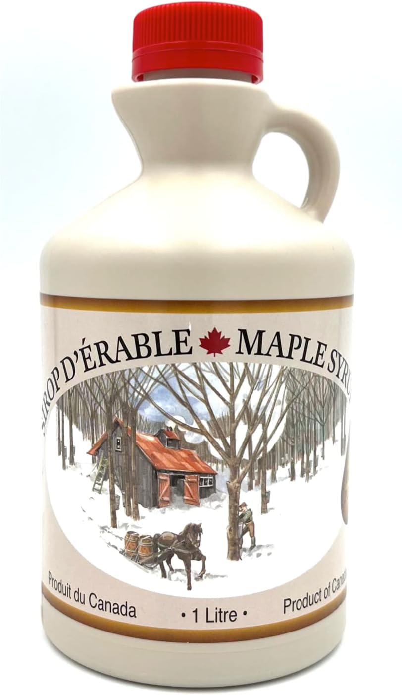 Sirop d'érable en cruchon de 1 litre - Ambré - Direct producteur - 100% ...