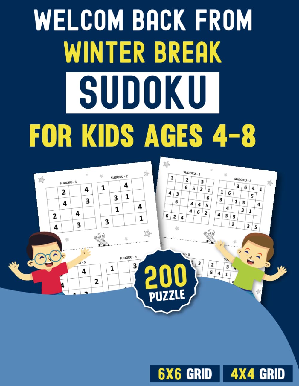 Welcome Back from Winter Break Sudoku 2024-2025: Activity Puzzles 4x4 ...