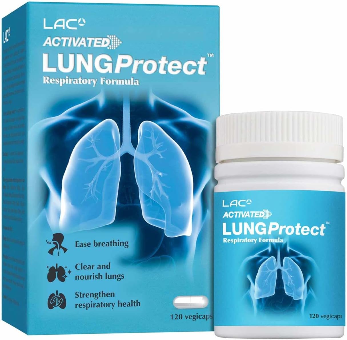Amazon.com: LAC Activated Lung Protect – Respiratory Wellness Support ...