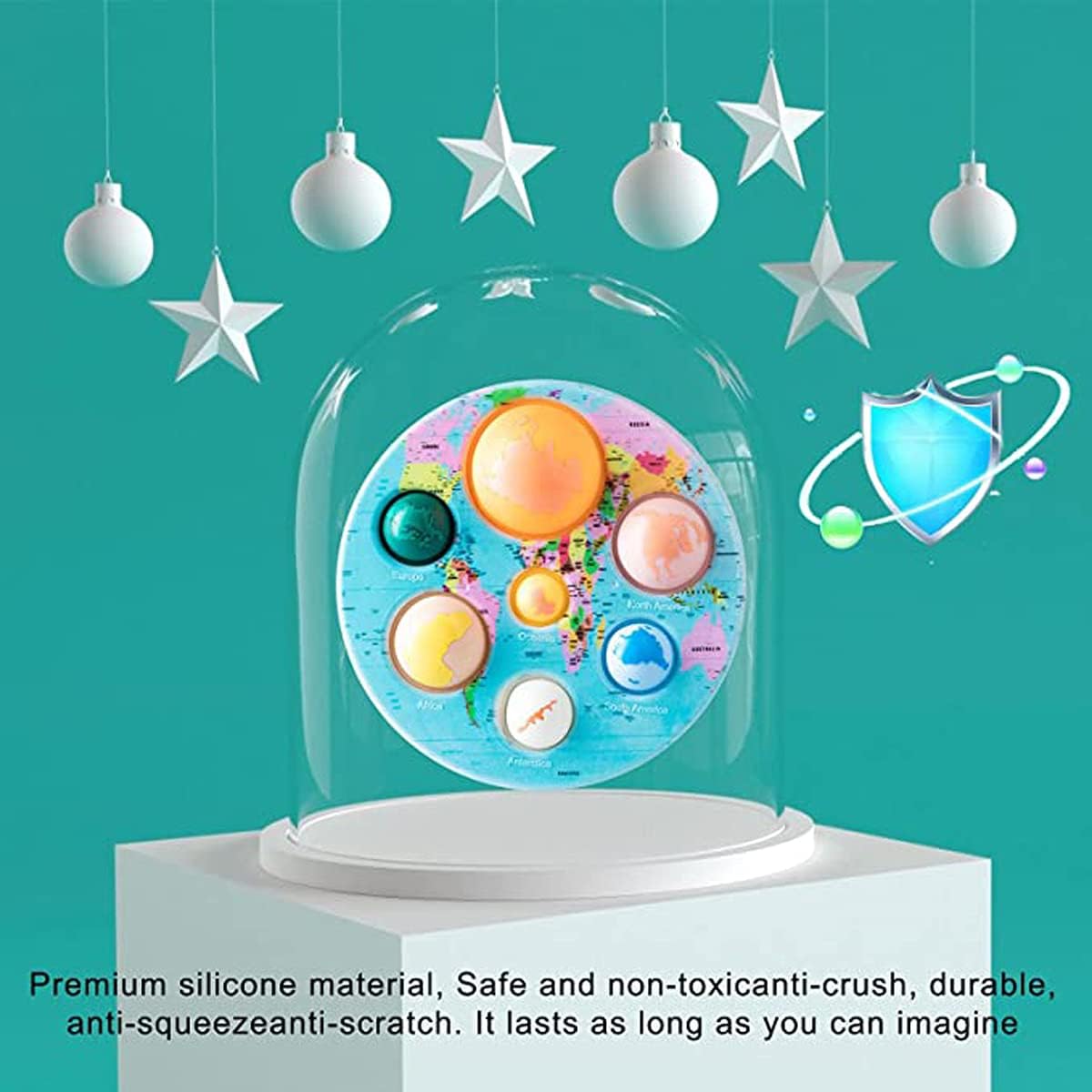 Ocean Fidget Toys Simple Early Dimple Portable Handheld Colorful ...