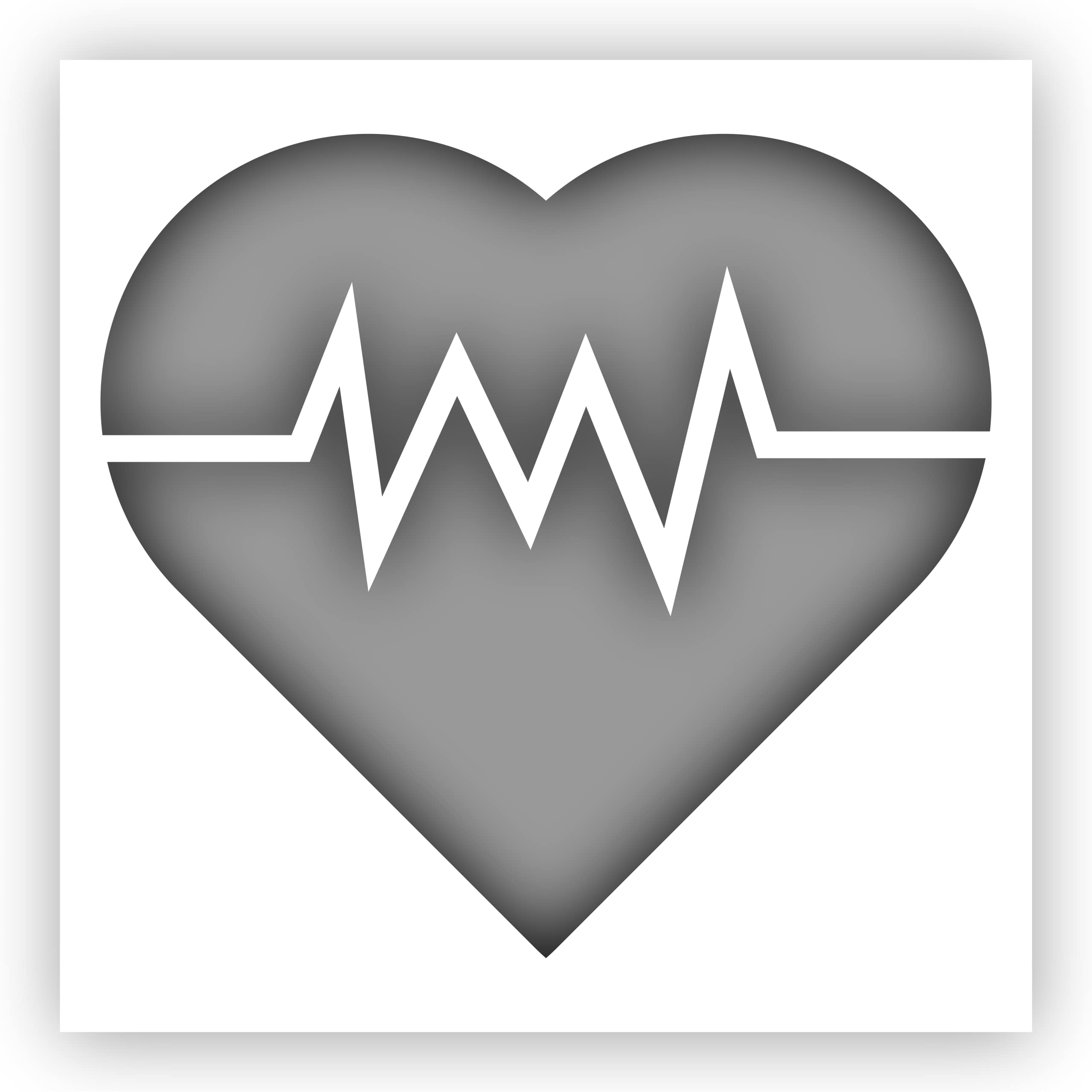 Heart Pulse Stencil - Choose a Size - Laser-Cut Reusable Plastic | eBay