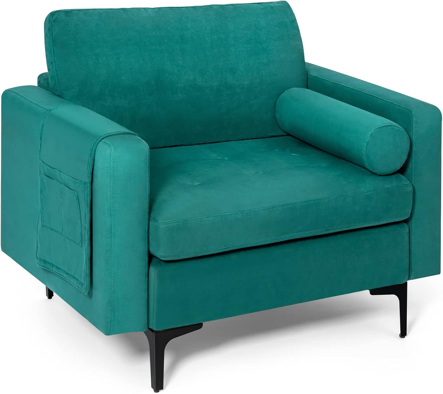 Amazon.com: Giantex Sofa Chair, Accent Armchair w/Comfy Cushion ...
