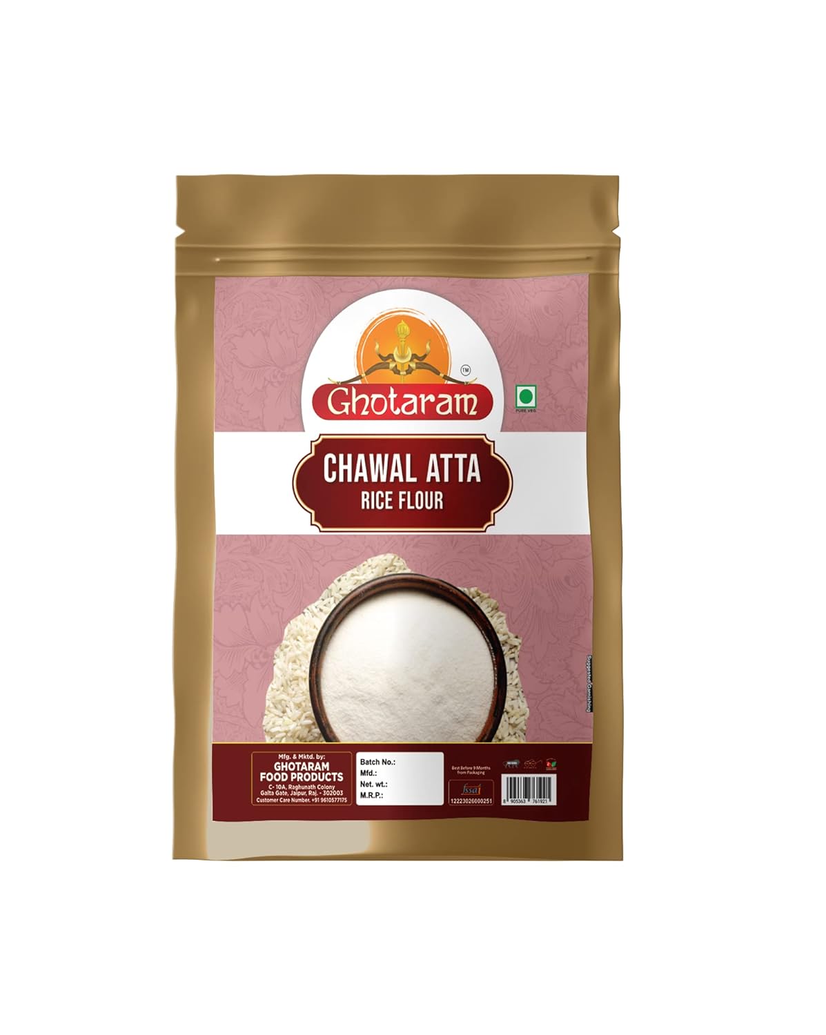Ghotaram Panchanada Premium Long Grain White Rice Flour Atta/Aata ...