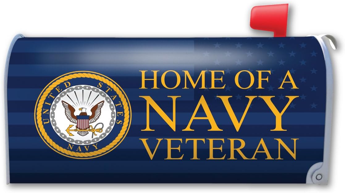 Amazon.com: Home of a Navy Veteran Mailbox Cover Magnet by Magnet ...